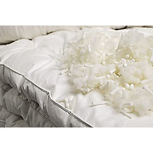 Sleep and Beyond myWoolly Latex Topper, 100% Natural Wool and Latex Filled Mattress Topper,3 in Thick, King 76x80, Ivory