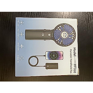HandFan 2023 Upgraded 5200mAh Portable Handheld Fan Rechargeable Battery Operated, Small Personal Fan, Foldable Mini Desk Fan, Cooling Electric Fan for Travel, Outdoors, Indoors