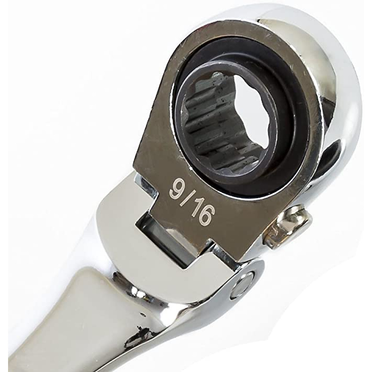 Rauckman Utility Products BugWrench, 4-in-1 Double Ended Reverse Ratcheting Box Wrench - 1/2”& 5/8” x 9/16”& 3/4”- Heavy Duty Forged Flex Head - Combination Wrench