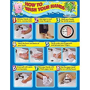 Carson Dellosa How to Wash Your Hands Chart (114021)