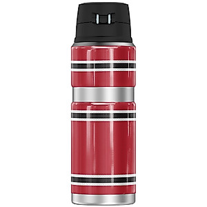 THERMOS University of Nebraska at Omaha OFFICIAL Jersey Stripes STAINLESS KING Stainless Steel Drink Bottle, Vacuum insulated & Double Wall, 24oz