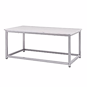 Coral Flower Coffee Table, End Table, Side Table, Bed Table,Modern Elegant Design, for Living Room, Bedroom, White