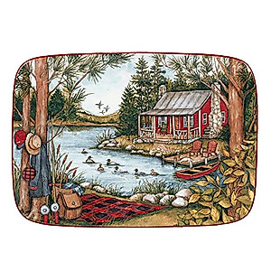 Certified International Lake Retreat Rectangular Platter,