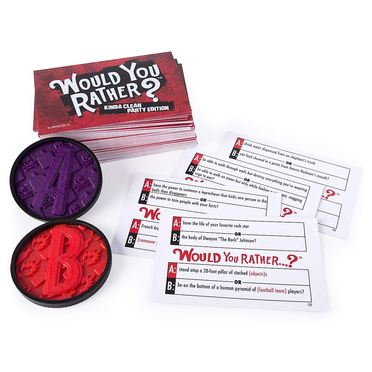 Spin Master Games - Would You Rather…? Kinda Clean Party Edition Edition