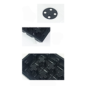 SHIYETA 24Cells -12 Grow Trays with Humidity Dome and Cell Insert - Mini Propagator for Seed Starting and Growing Healthy Plants Durable Reusable and Recyclable 2set