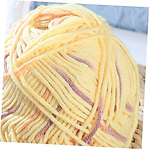 EXCEART Yarn for Knitting White Yarn Knitting Accessories Doll Roving Textured Yarn Coarse Wool Cotton Ball Crochet Yarn Cotton Yarn Cone Chunky Yarn Acrylic Yarn Knitting Yarn Soft