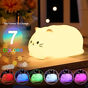 ZKLiLi Cat Lamp, Cute Night Light for Kids, Birthday Gifts for Baby Girls and Boys, Kids Nightlight for Bedroom (Cat-A)
