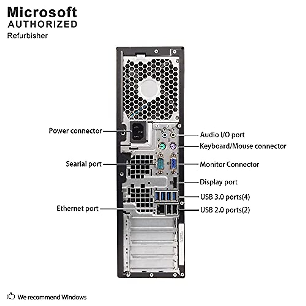 HP Compaq Pro 6305 SFF Business Desktop PC, AMD A6 5400B up to 3.8GHz, 16G DDR3, 512G SSD, WiFi, BT 4.0, VGA, DP, USB 3.0, Win 10 Pro 64 Bit -Multi Language (AMD A6)(Renewed)