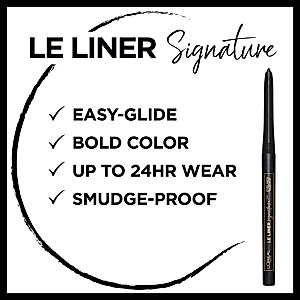 L’Oréal Paris Makeup Le Liner Signature Mechanical Eyeliner,Easy-Glide,Smudge Resistant,Bold Color,Long Lasting,Waterproof Eyeliner,Noir Cashmere,0.011 oz.,1 count