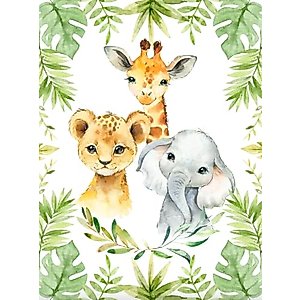 Safari Fabric Panel, Quilting Panel, Baby Quilt Panel, Cotton Baby Panels, Blanket Panel, Fabric for Quilting