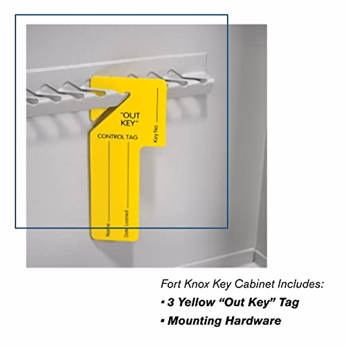 STEELMASTER by BankSupplies 30 Key Cabinet | Single Lock Control Key Box | Welded 22 Gauge Steel Construction | Scratch Resistant | Write-On Key Tags for Easy Identification
