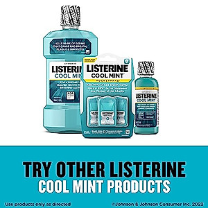 Listerine Cool Mint Pocketpaks Breath Strips Kills Bad Breath Germs, 24-Strip Pack, 3 Pack