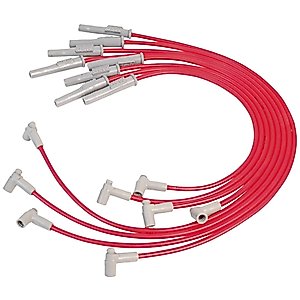 MSD 35399 Red 8.5mm Super Conductor Spark Plug Wire Set