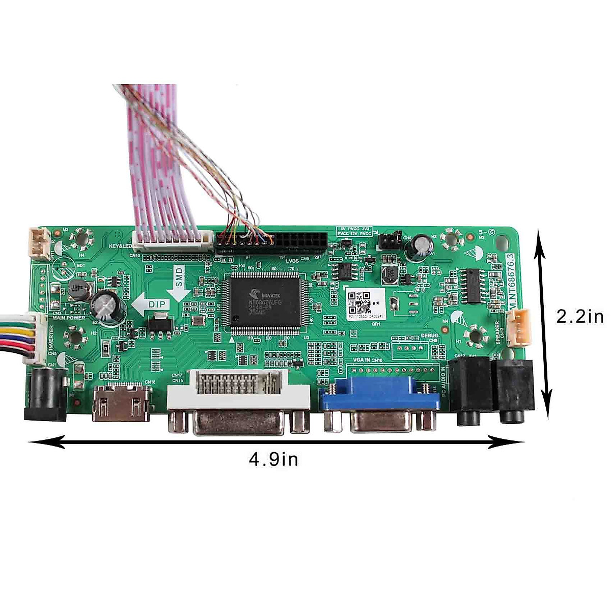 VSDISPLAY HD-MI VGA LCD Controller Board for 9.7" LTN097XL01 LP097X02