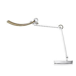 BenQ eReading LED Desk Lamp/ Task Lamp/ Swing Arm Lamp: Eye-Care, Auto-Dimming, CRI 95, 13 Color Temperatures, 35” Wide Illumination for Home Office, Bedroom, Living Room (Gold)