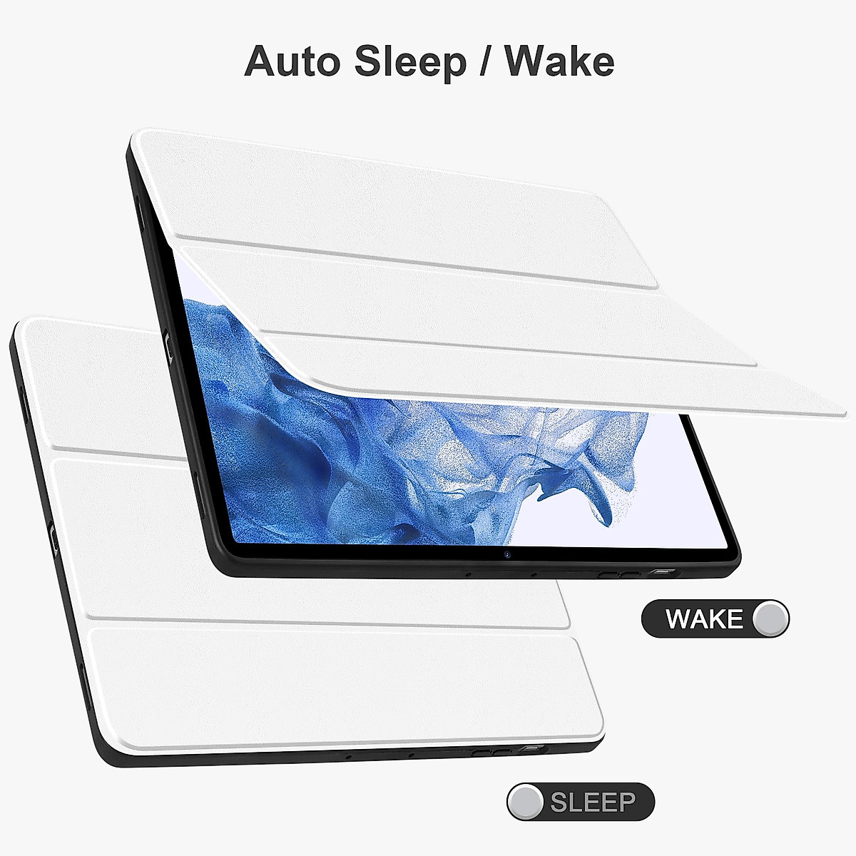 Batianda Customizable Case for Samsung Galaxy Tab S9 Ultra 14.6 inch 2023 Model (SM-X910/X916/X918) with S Pen Holder, Shockproof Tablet Cover with Clear Transparent Back Shell Auto Sleep/Wake