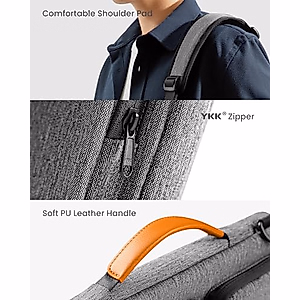 tomtoc Laptop Shoulder Bag for 14 Inch MacBook Pro M4/M3/M2/M1 Pro/Max 2024-2021, 13.5-14.4 Surface Laptop 6/5/Studio 2, Surface Book 3, 360 Protective Case Fit Asus VivoBook