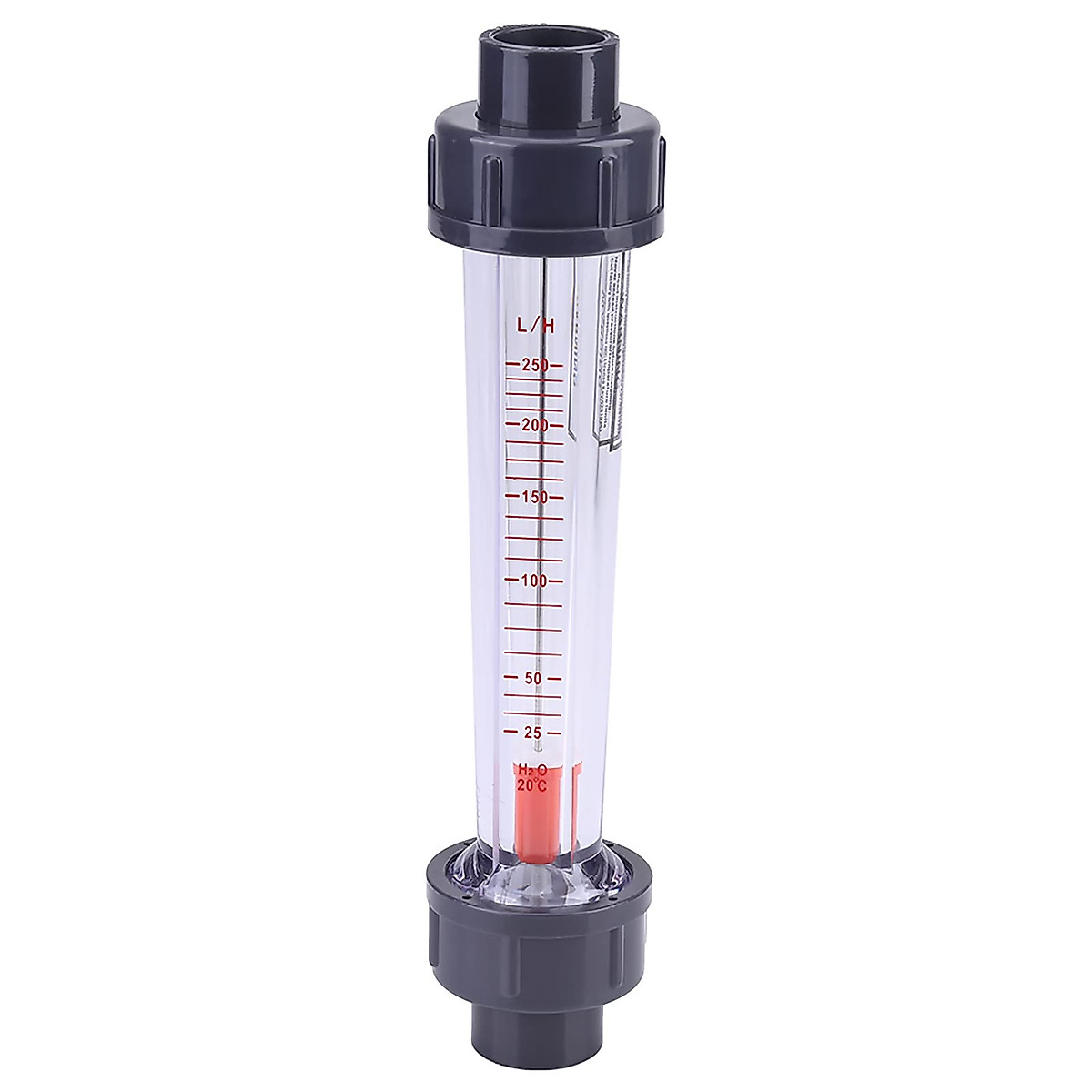 Xp Gauge Dn15 2-25-250L/H Fertilizer Plastic Tube Type 25-250L/H Instantaneous Water Flow Meter Flowmeter