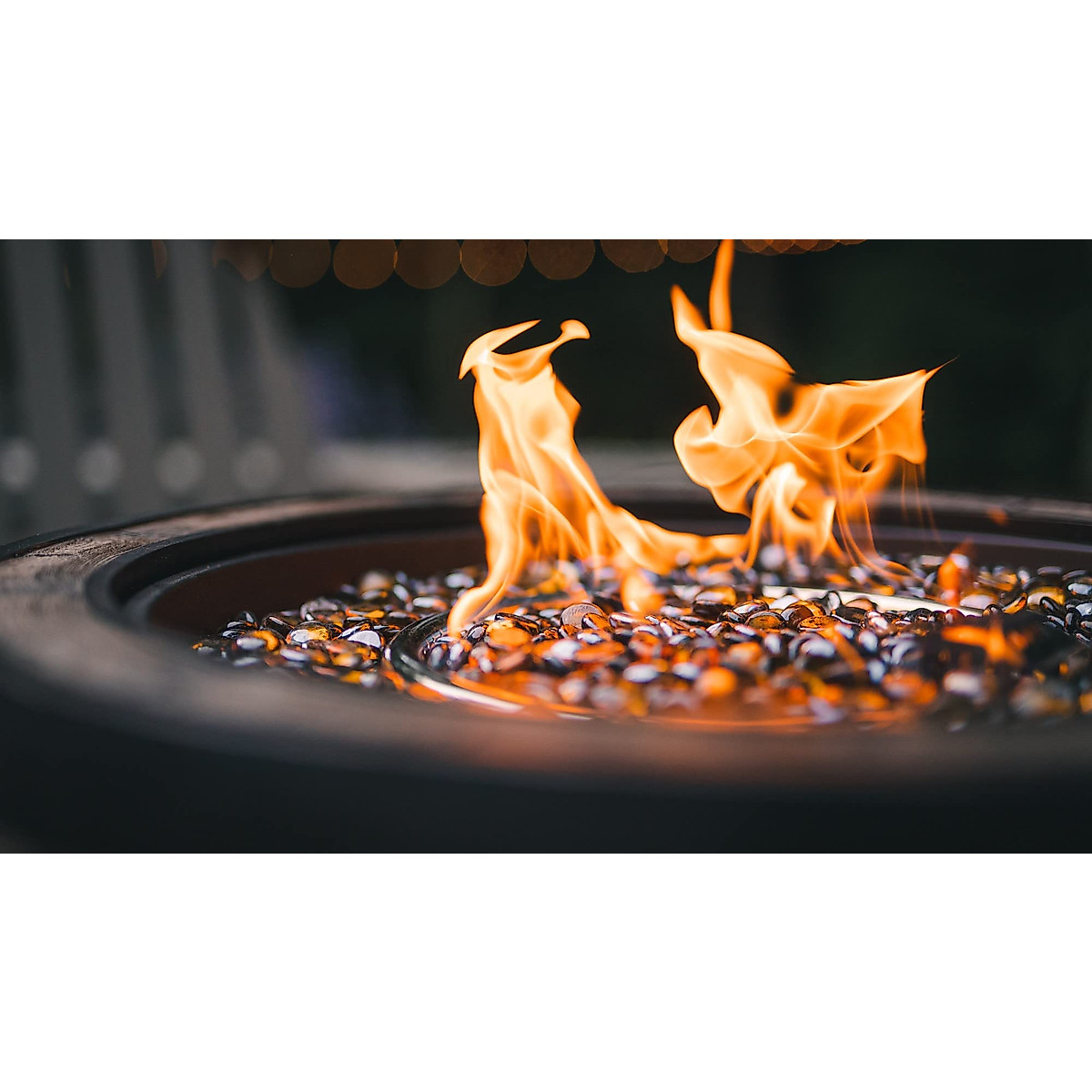 Global Outdoors Wine Barrel Gas Fire Pit 27L X 27W X 24H