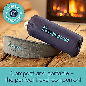 hiccapop Pregnancy Pillow Wedge for Maternity | Memory Foam Maternity Pillows Support Body, Belly, Back, Knees