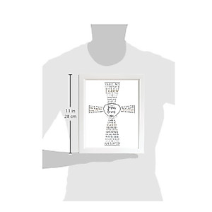 Jesus Loves Me Frame for Baby's Baptism, Dedication or Christening - Made in USA Frame - Gift for Granddaughter/Grandson/Godson/Goddaughter on Christening, Baptism, Dedication (White - Regular)