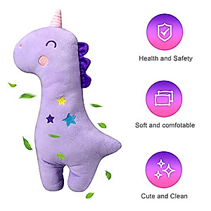Farochy Unicorn Seat Belt Pillow Kids Cover, Vehicle Shoulder Pads, Car Seatbelt Cushion for Kids, Strap Pillows Animal Travel (Purple)