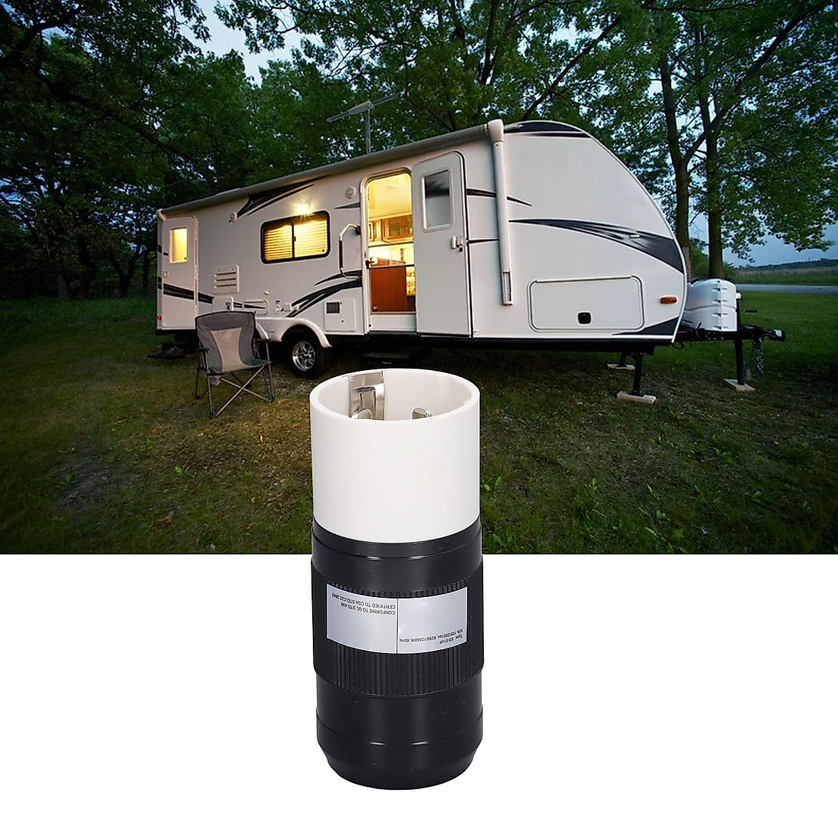 Locking Plug Twist Lock Plug 50A Generator Male Plug Connector 3 Pin 3 Pole 4 Wire Twist Locking Plug NEMA SS2 50P 125V 250VAC