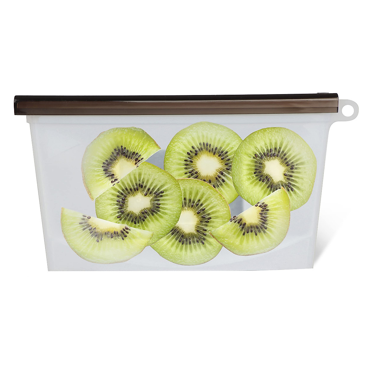 7Penn Silicone Food Storage Bag, 500mL - 1pk Washable 7.75 x 4in Clear Reusable Food Bags for Sandwiches and Snacks