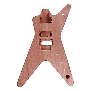 Leo Jaymz DIY Electric Guitar Kits with Mahogany Body and Neck - Laurel Wood Fingerboard and All Components Included (ML)