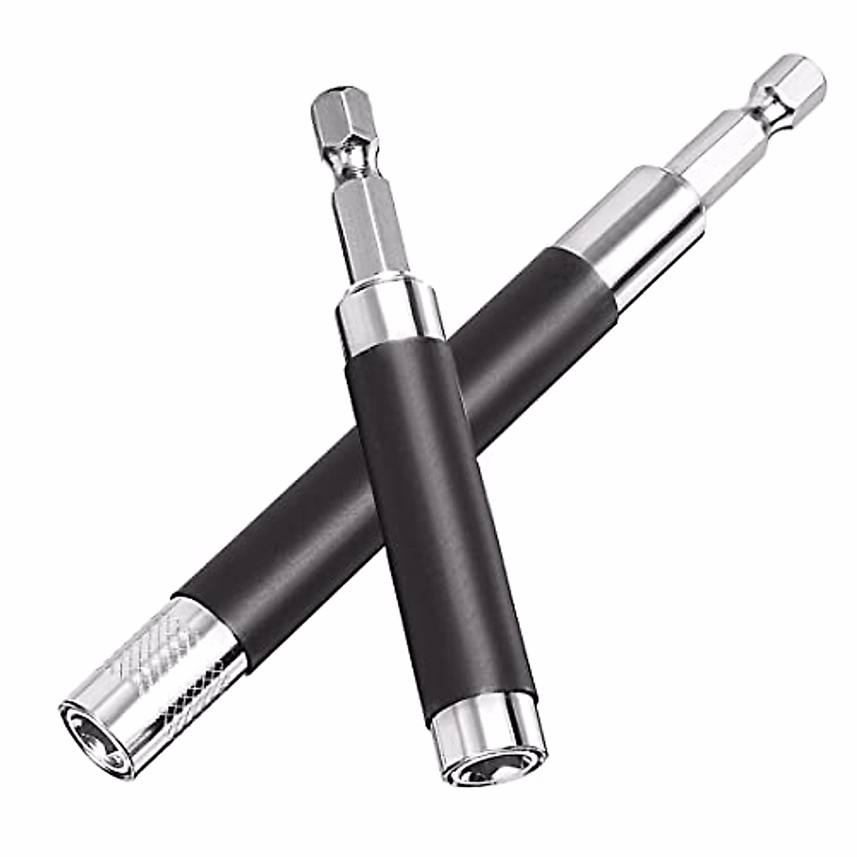 SeonFook 3pcs Magnetic Drive Guide Quick Release Screwdriver Bit Holder Extension with 1/4 Inch Hex Shank Drill Bit Tip Holder Connection Rod Adapter Sleeve for Nuts Drill and Handheld Driver