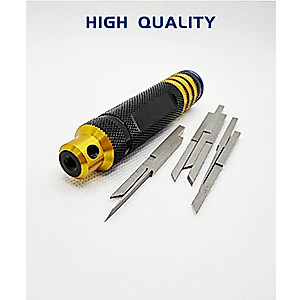 HOPLEX Model Chisel with 0.1/0.2/0.4/0.6/0.8/1.0/2.0mm Blade Resin Carved Scribe line Modeling Scriber