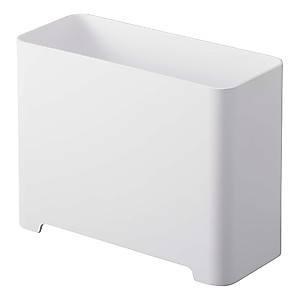 Yamazaki Home Bathroom Storage Organizer Self-Draining Corner Shower Caddy for Shampoo Soap or Cleaning Supplies | ABS Plastic, One Size, White