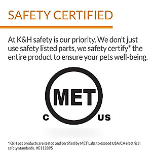 K&H PET PRODUCTS EZ Mount Thermo-Kitty Sill Heated Window Cat Bed, Heated Cat Hammock for Large Cats Extra-Deep Cat Perch Gray 27" X 10" X 11"