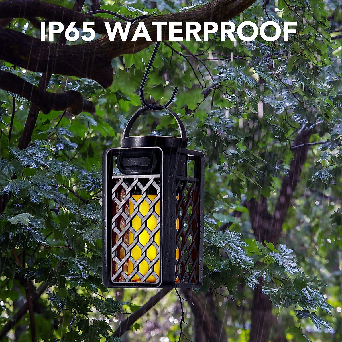 Outdoor Bluetooth Speaker,Wireless Bluetooth Speaker with Torch Light,IP65 Waterproof LED Flame Atmosphere Lantern Speaker for Party Garden Camping Patio Men Women Couples Dads Moms