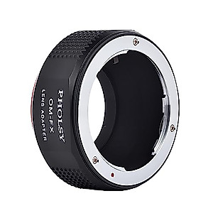 PHOLSY OM to FX Lens Mount Adapter Compatible with Olympus Zuiko OM Lens to Fujifilm X Mount Camera Body Compatible with Fujifilm X-H2S, X-Pro3, X-T5, X-T4, X-S20, X-S10, X-T30II, X-E4 etc.