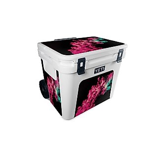 MightySkins Skin Compatible with Yeti Roadie 60 Wheeled Cooler - Magenta Smoke | Protective, Durable, and Unique Vinyl Decal wrap Cover | Easy to Apply, Remove, and Change Styles | Made in The USA