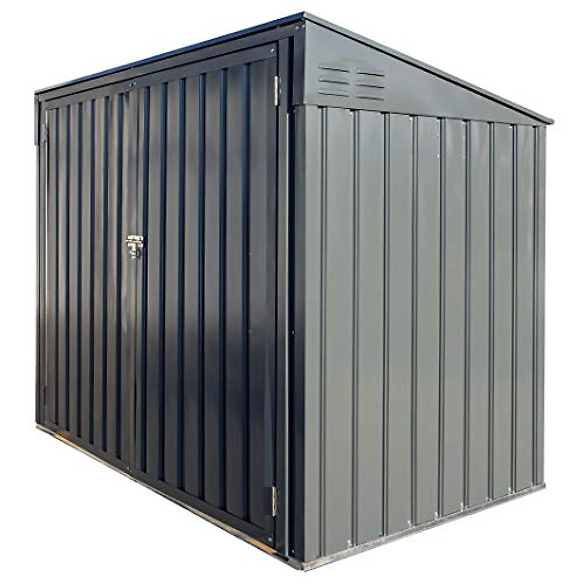 ARROW 6' x 3' Storboss Horizontal Outdoor Padlockable Steel Storage Shed, Charcoal