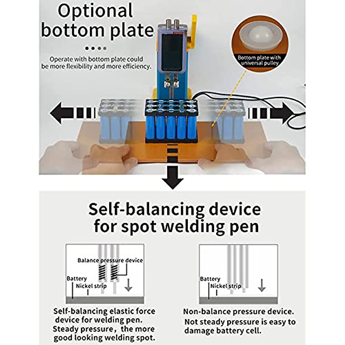 ALSUP BatterySpot Welding Machine AC100‑240V 801B Spot Welder Battery Capacitive Energy Storage Spot Welding Machine
