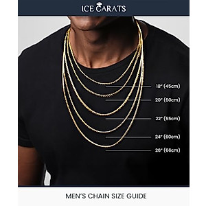 IceCarats 925 Sterling Silver 3mm Round Spiga Wheat Link Chain Necklace 24 inch