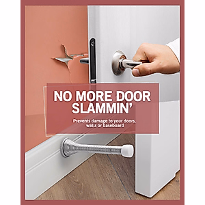 Jack N’ Drill 11-Pack Door Stopper 3 ¾-inch Heavy Duty and Flexible Door Stop to Protect Walls and Door Stops for Bottom of Door Home or Office, Easy to Install and 100% Child and Pet-Friendly