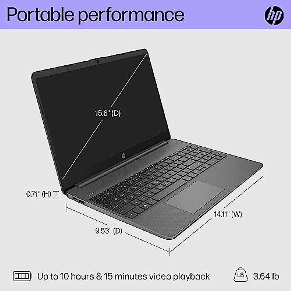 HP 15.6 FHD Newest Flagship Business Laptop, Intel 4-Core i3-1215U up to 4.4GHz (Beat i5-1155G7), 16GB RAM, 1TB NVMe SSD, Fast Charge, Numpad, Bluetooth, Wi-Fi, HDMI, Windows 11,w/GM Accessory