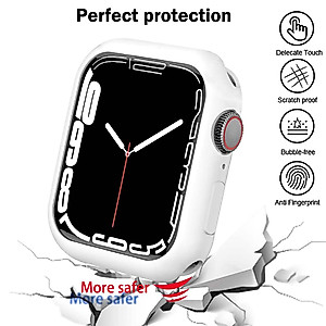 BOTOMALL Compatible with Apple Watch Bumper Case 41mm Series 9 Series 8 Series 7 Soft Flexible TPU Thin Lightweight Protective Cover for iWatch [NO Front Screen Protector]