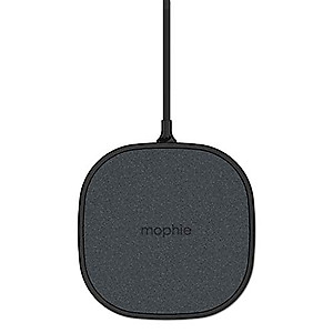 mophie Wireless 10W Charging Pad - Made for Apple Airpods, Iphone 11 Pro Max / XS Max, iPhone 11 Pro / XS, Iphone 11 / XR and Other Qi-Enabled Devices - Black, Model: 409903381