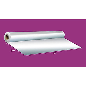 Purple Q Crafts Clear Cellophane Wrap Roll 16 Inches Wide 200 Feet Long Thick Cellophane Roll for Baskets Gifts Flowers Food Safe Cello Rolls. (16" x200')