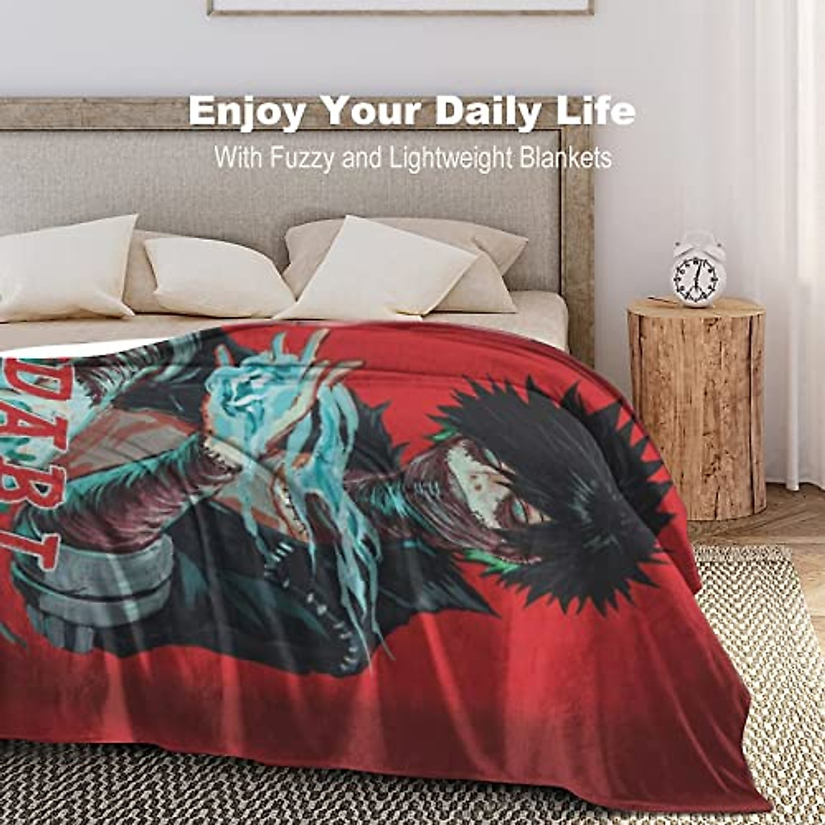 Da-bi Blanket Anime Soft Micro Flannel Guilt Warm Throw Blanket Couch Sofa Bed Living Room Blanket for Men Women Gifts 40"x50"