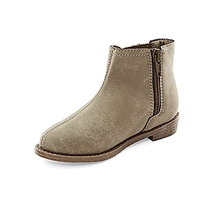 Simple Joys by Carter's Girls Ella Chelsea Bootie Fashion Boot, Taupe, 4 Toddler