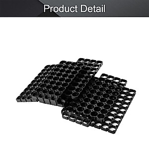 Bettomshin 10Pcs 4x9 Cell Spacer 18650 Lithium Battery Plastic Holder Bracket for DIY Battery Pack 18.5mm Hole Dia