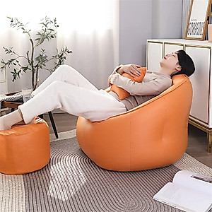 GAENZA New Beanbag Comfortable and Breathable Bean Bag Chair Balcony Leisure Lounger Recliner Sac Shell Shaped Clean Breathable Lazy Sofa Bean Bag Sofa