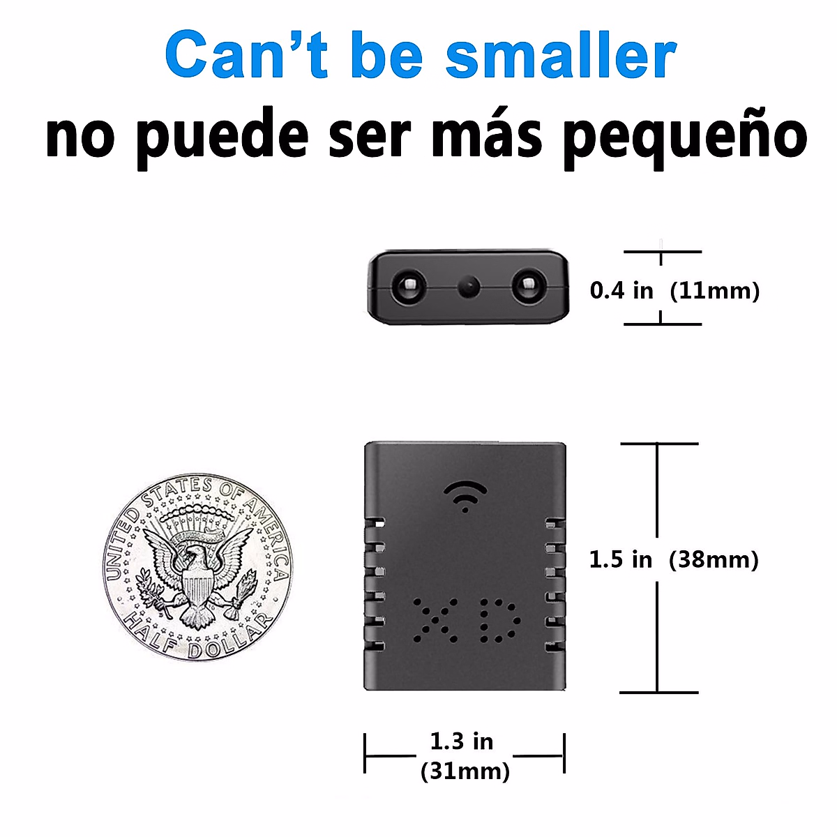 Rettru Spy Camera Hidden Camera WiFi Small Camera Mini Camera Spy Wireless Mini Spy Camera Nanny Cam Hidden Video Cam Secret Samera Spy Surveillance Camera Full HD