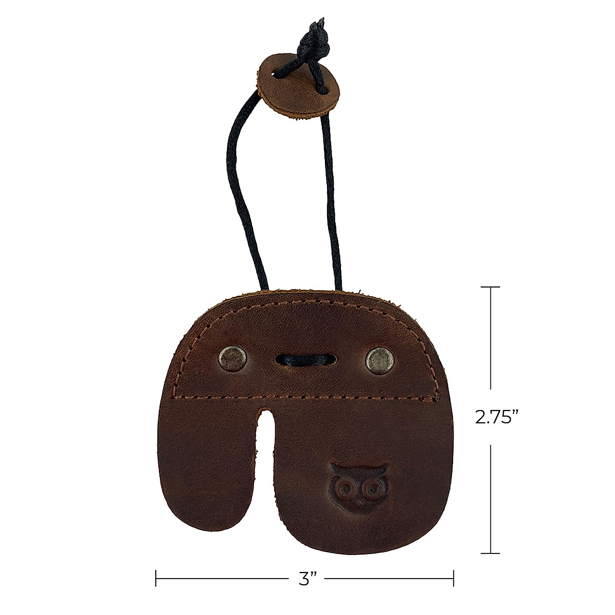 Hide & Drink, Archery Finger Tab, Protect Guard for Recurve Bows, Finger Protector, Shooting Practice Gear Sports & Outdoors, Full Grain Leather, Handmade, Bourbon Brown